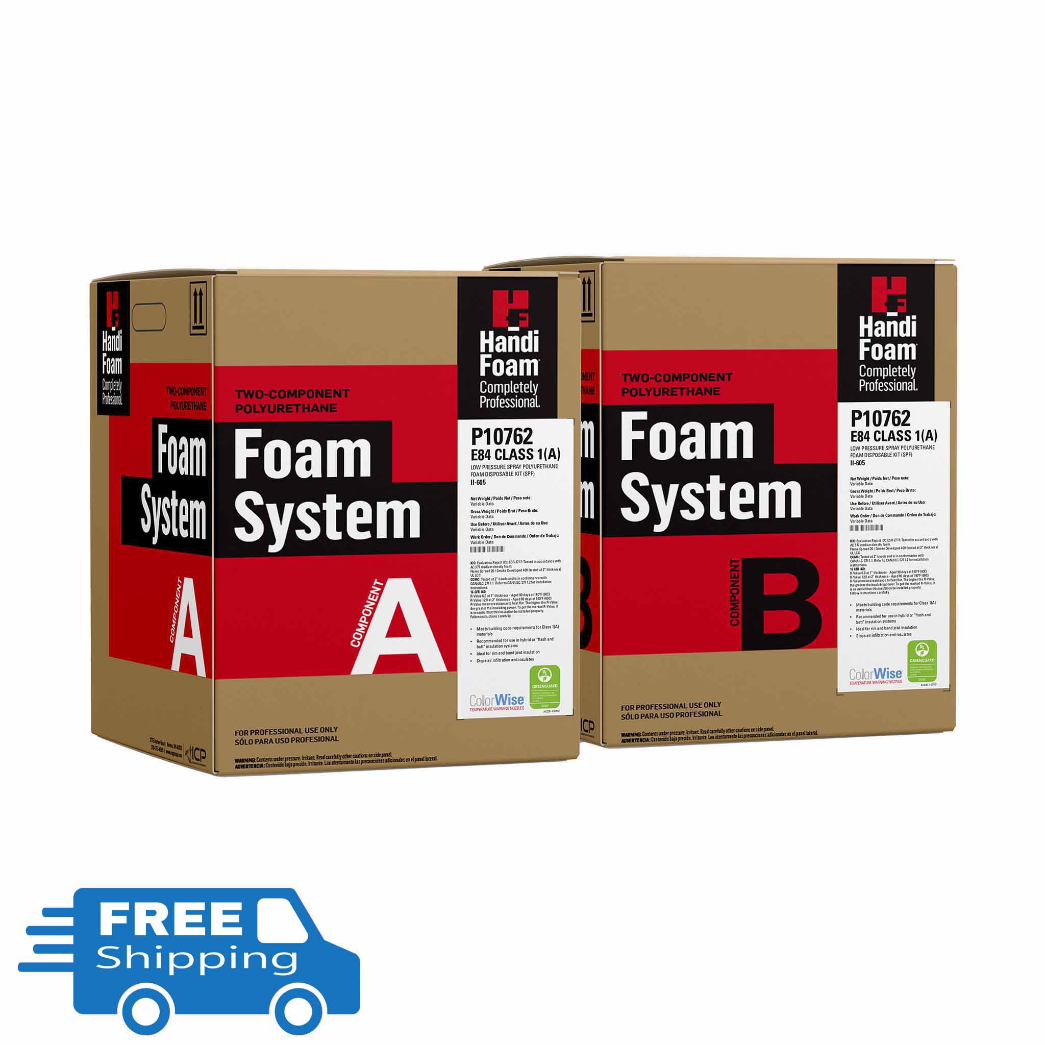 Handi-Foam Closed Cell E84 (HFO) Spray Foam Insulation Kit 600bf - All ...