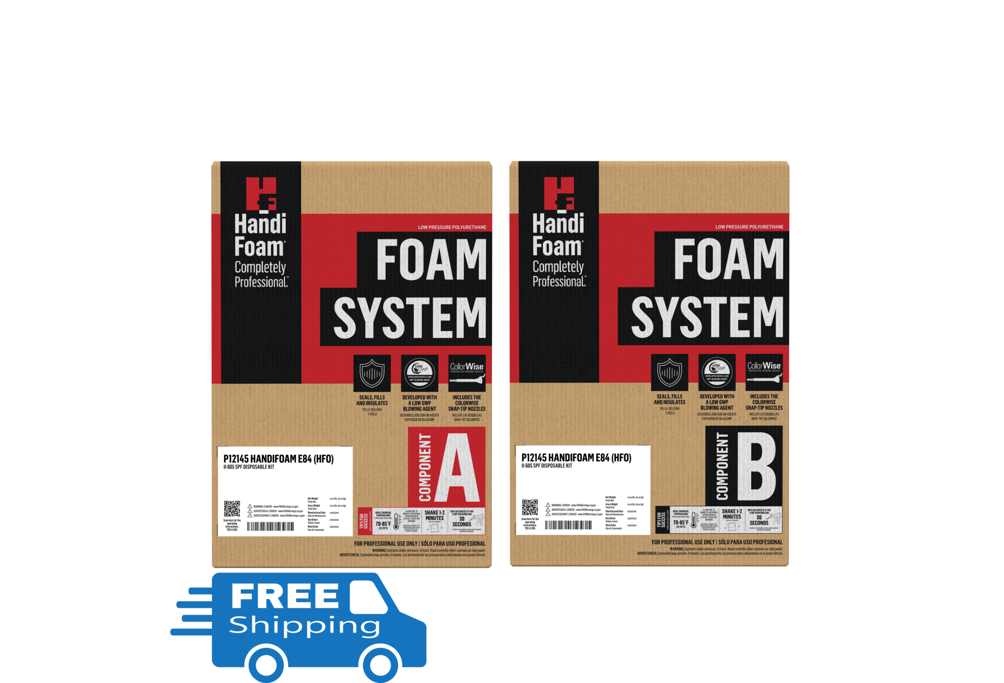 Handi-Foam Closed Cell E84 (HFO) Spray Foam Insulation Kit 600bf - All ...